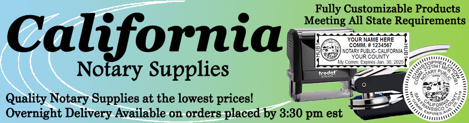 California | Notary | Supplies | Stamp | Seal | Journal | Notarystamps.com